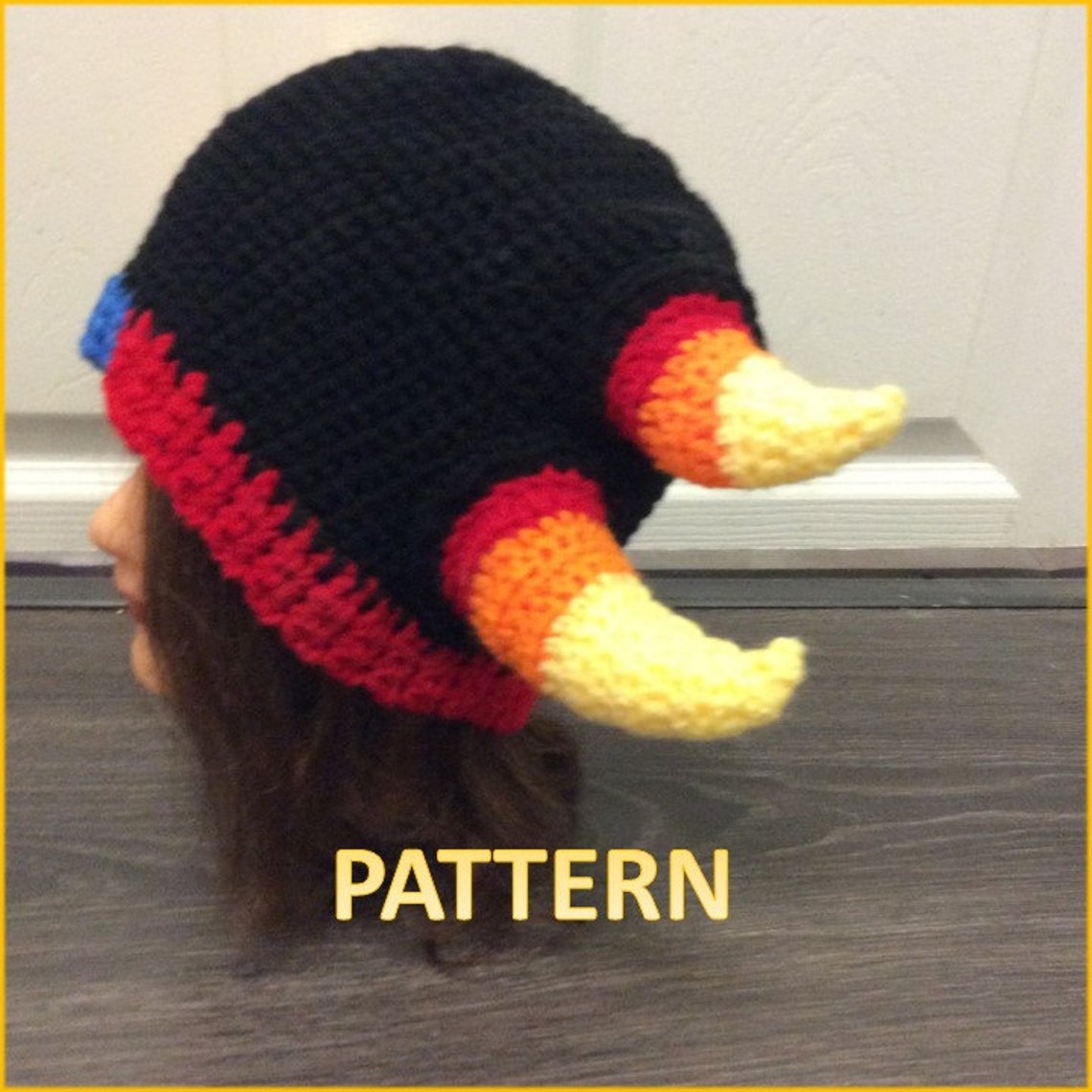 Gemini Hat Crochet Pattern, Candy Corn Horns - Etsy
