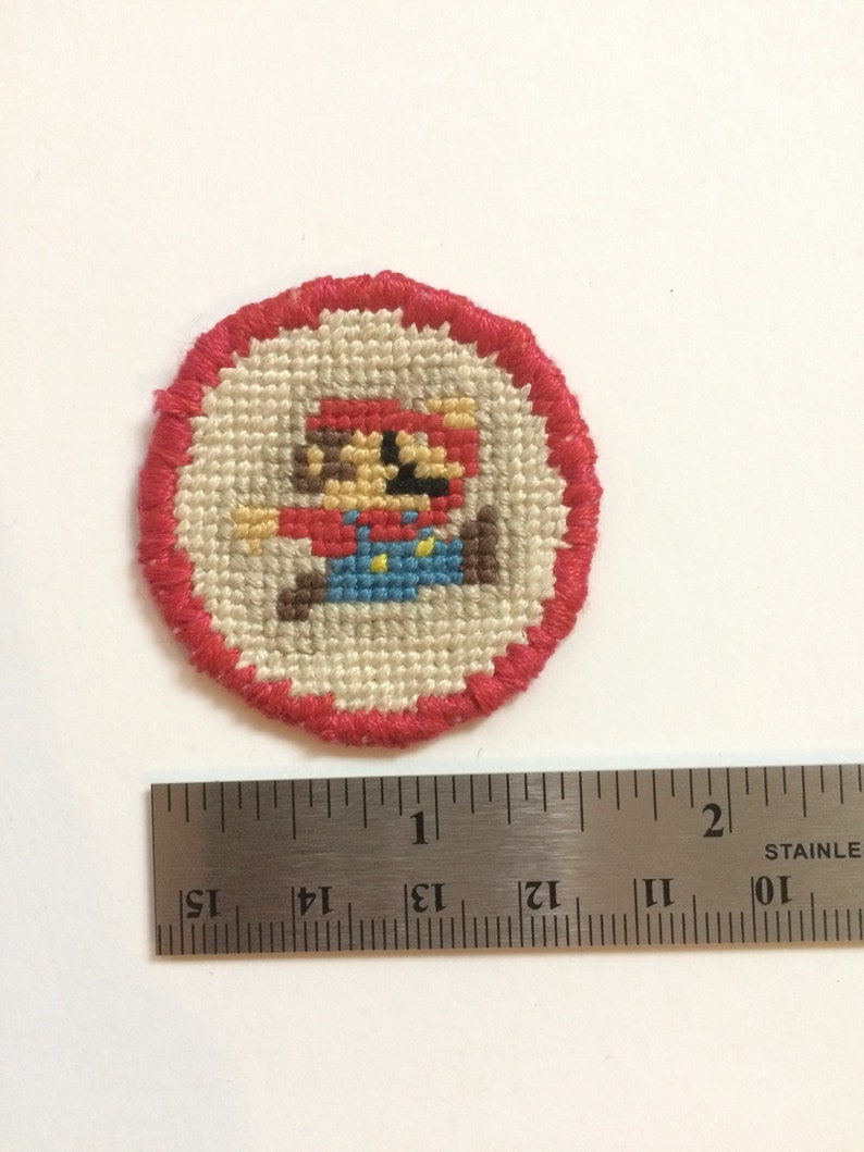 Super Mario Pixel Art Patch - Etsy