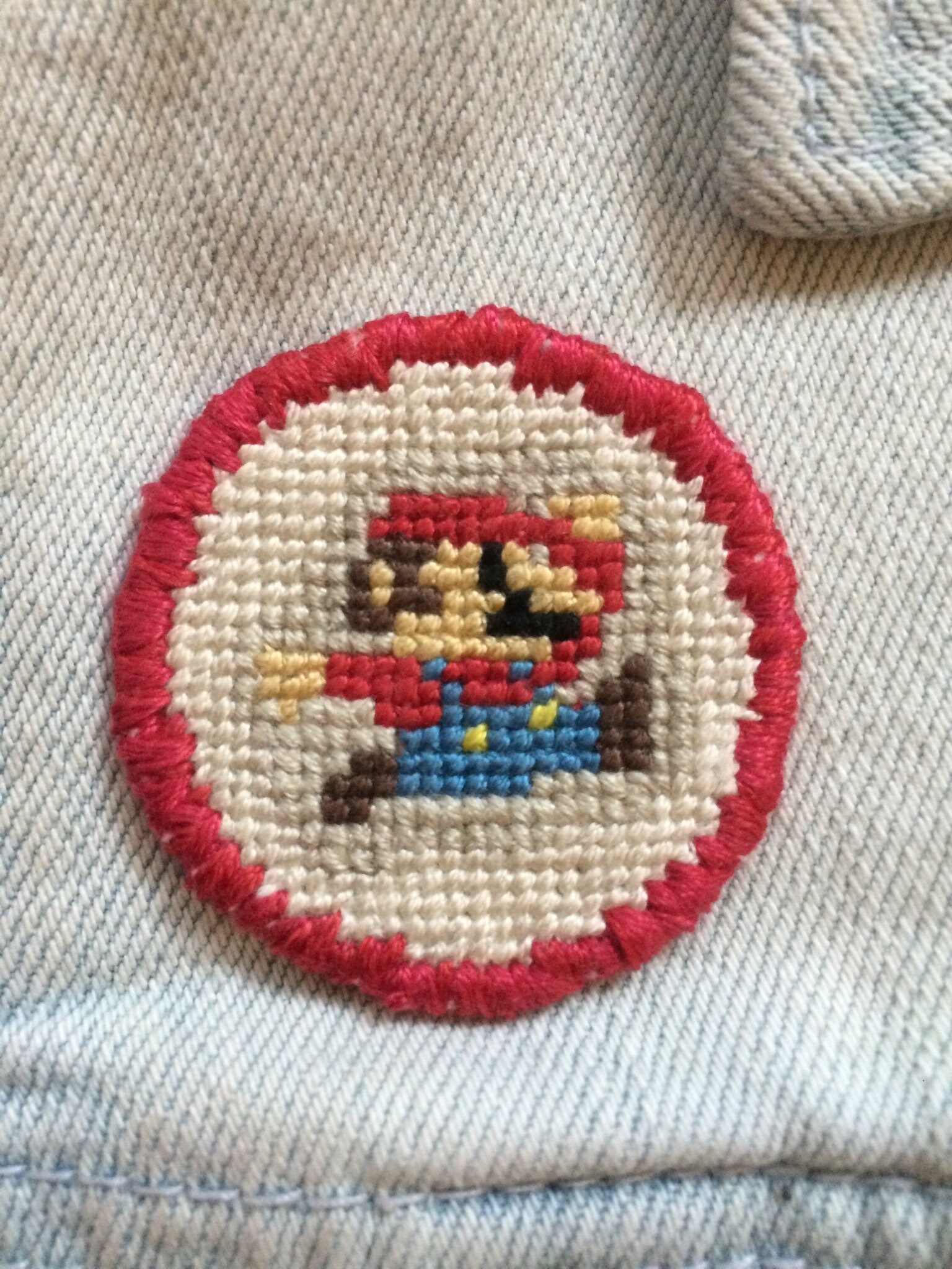Super Mario Pixel Art Patch - Etsy
