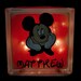 Mickey Mouse Night Light Mickey Mouse Glass Block Mickey - Etsy