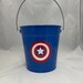 Captain America Superhero - Captain America Bucket- Personalized Easter ...