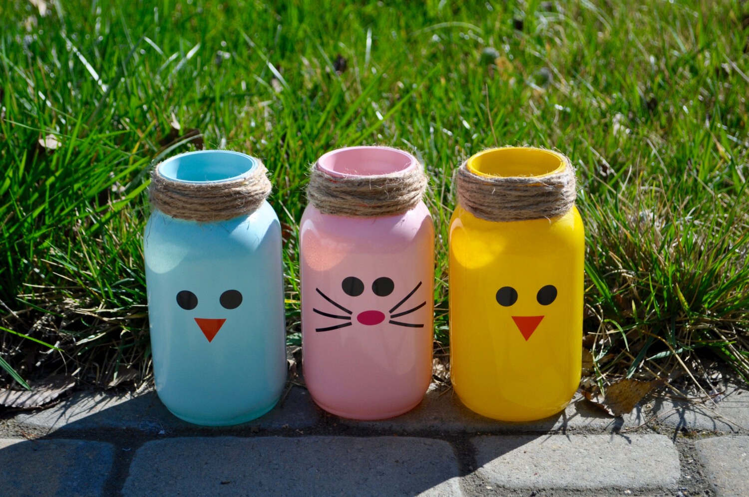 Easter Jars - Easter Mason Jars - Easter Decorations - Spring Decor ...