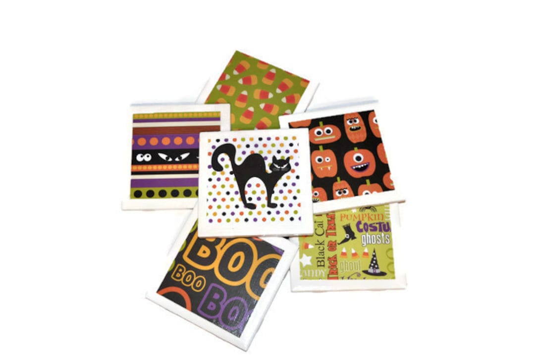 Halloween Coasters - Spooky Coasters - Coasters - Fall Coasters ...