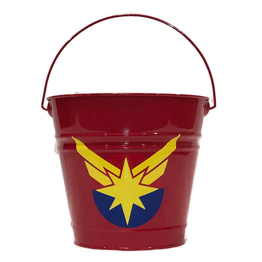 Captain Marvel Superhero Captain Marvel Bucket Personalized Easter ...