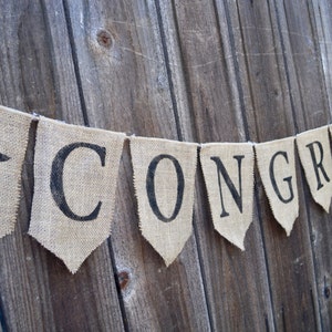 Congrats Burlap Banner - Graduation Banner - Congrats Banner ...