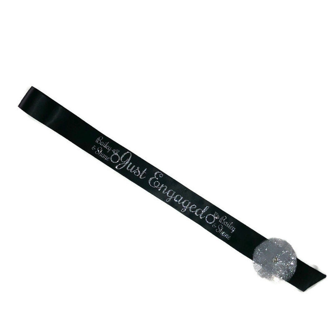 Just Engaged Satin Sash Bachelorette Sash Satin Sash Bride to Be Sash ...