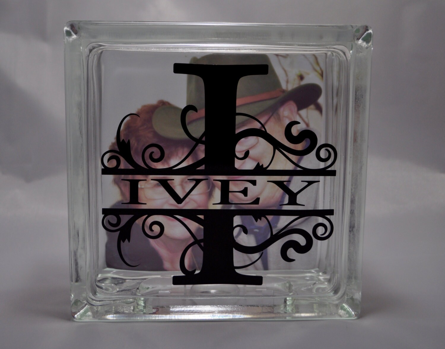 Monogram Glass Block Personalized Customized Wedding - Etsy
