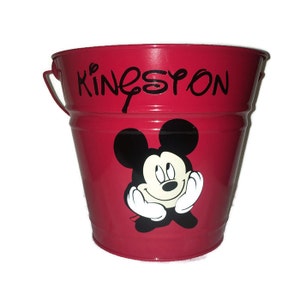 Mickey Mouse Bucket - Easter Basket - Personalized Easter Bucket ...