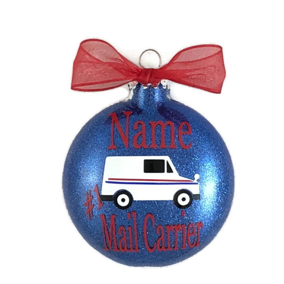 Mail Carrier Ornament - Gift for Mailman - #1 Mail Carrier Ornament ...
