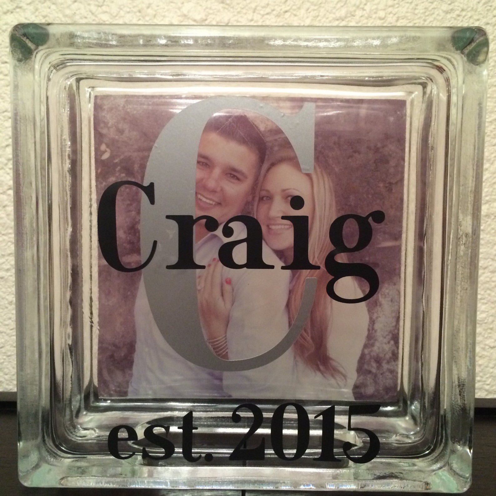 Glass Block Photo Glass Block Personalized Glass Block - Etsy