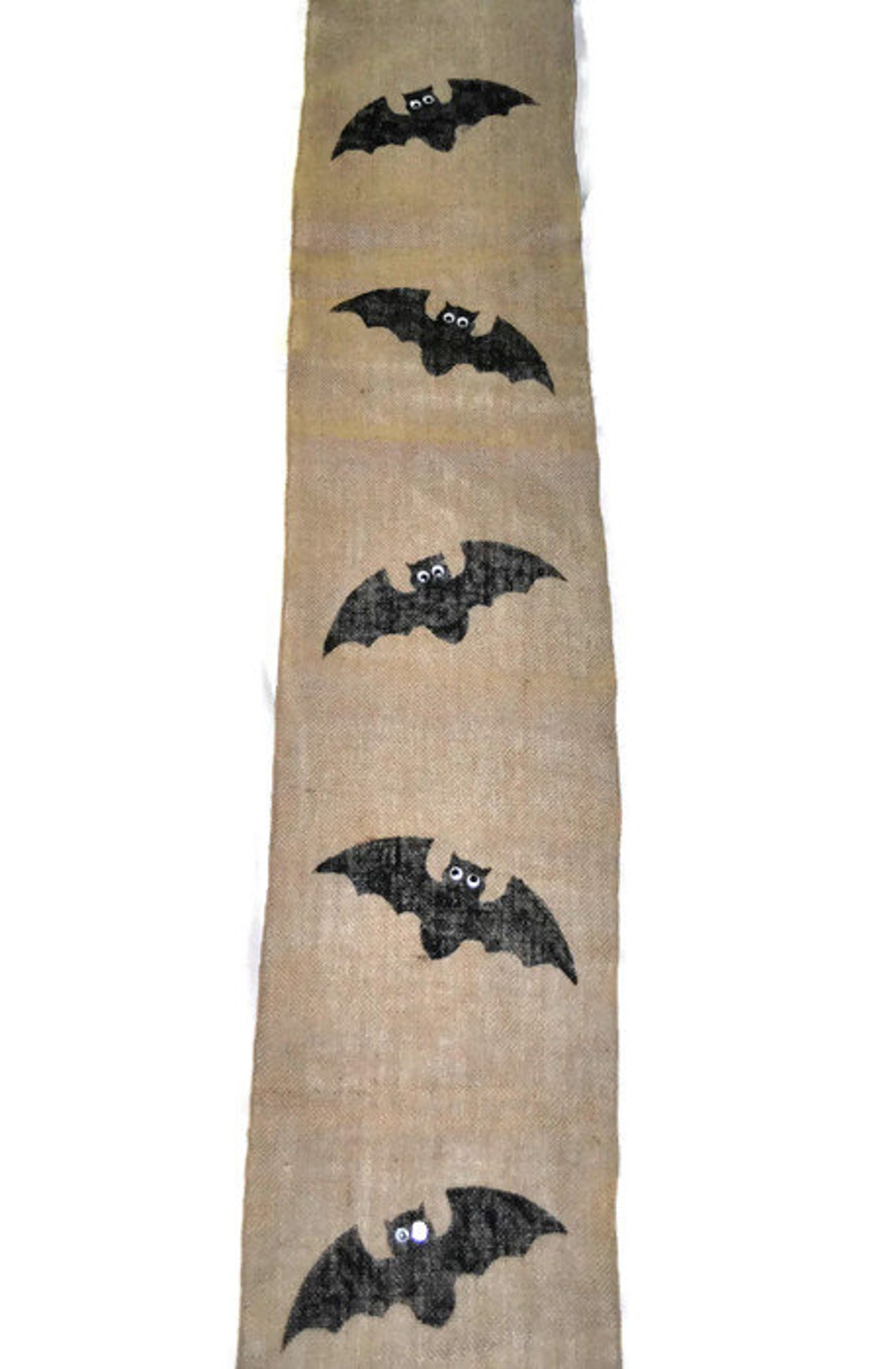 Bat Burlap Table Runner Halloween Burlap Table Runner fall - Etsy