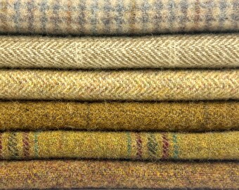 LARGE Bundle of 100% Wool Fabric, 6 Panels 14x16 Each, 1344 Square ...