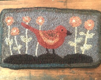 Birds and Bittersweet Rug Hooking Pattern on Linen - Etsy