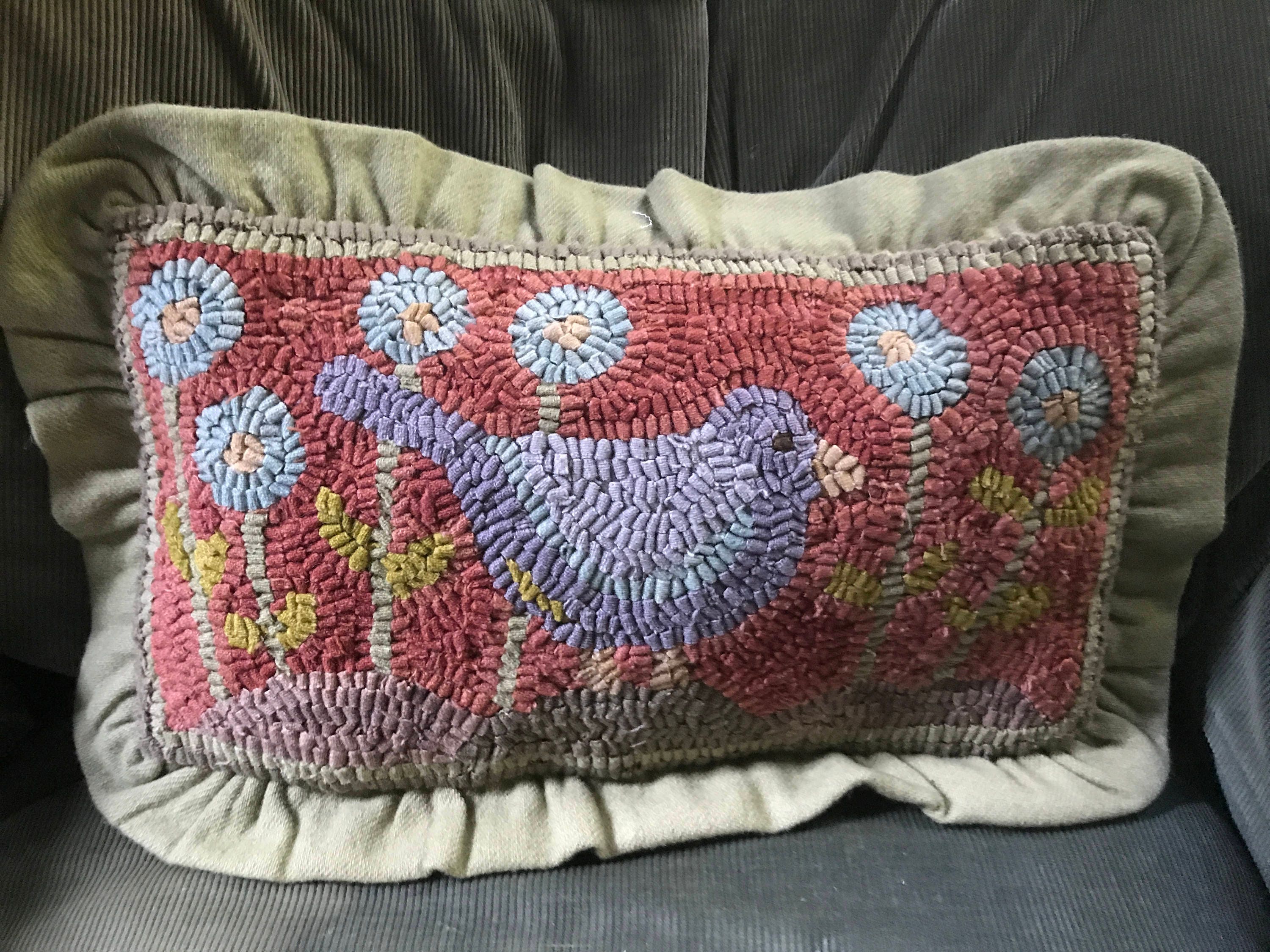 SWEET BIRD Rug Pattern for Hooking or Punch Needle. Comes in 2 - Etsy