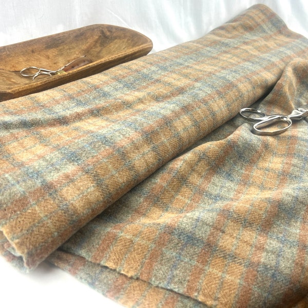 Wool Plaid Fabric - Etsy