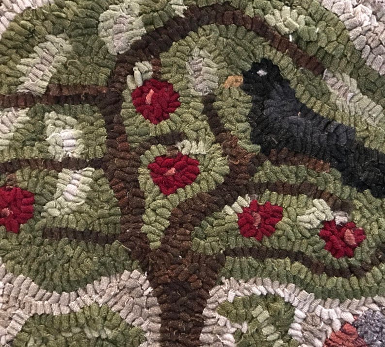 APPLE TREE With FLOWERS Rug Pattern for Hooking or Punch | Etsy