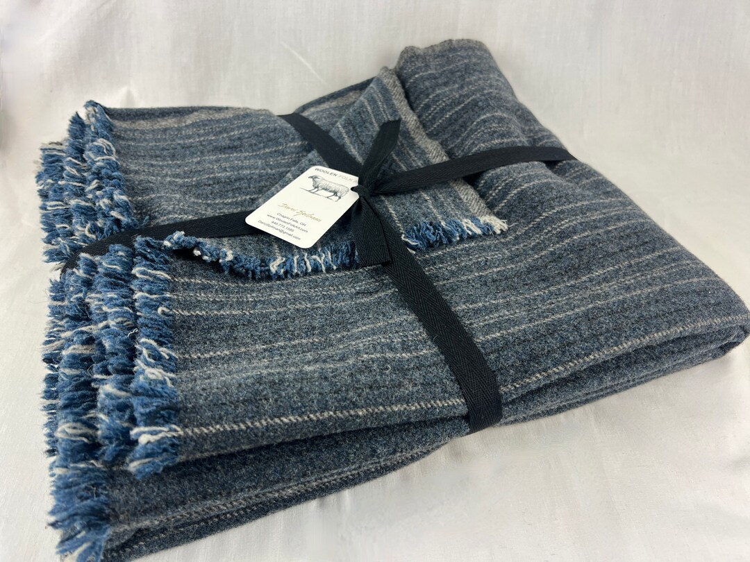 Washable Wool Throw Blanket, 58"x66", Milled in the USA, Color ...