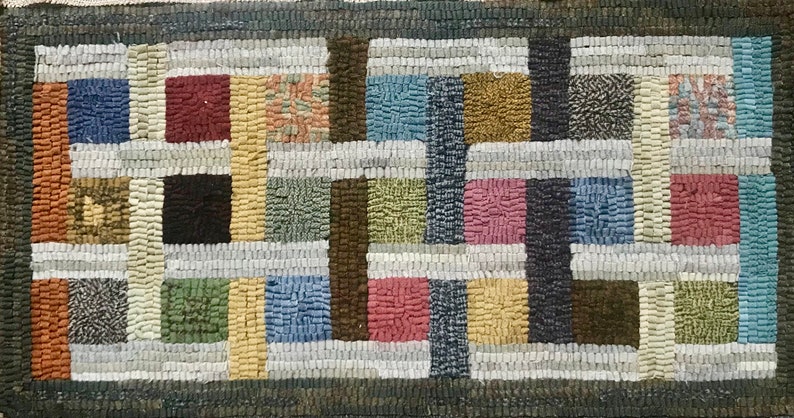 INTERLOCK WEAVE Rug Pattern for Hooking and Punch Needle. - Etsy