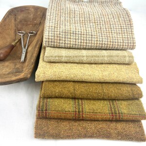LARGE Bundle of 100% Wool Fabric, 6 Panels 14x16 Each, 1344 Square ...