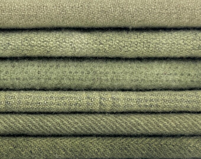 Bundle #11 100% Wool Fabric, Appliqué and Rug Hooking (6) Panels 8"x14 ...