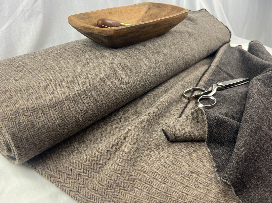 Wool Fabric by the Yard REVERSIBLE Medium to Heavy Weight 16oz. Yard 58 ...