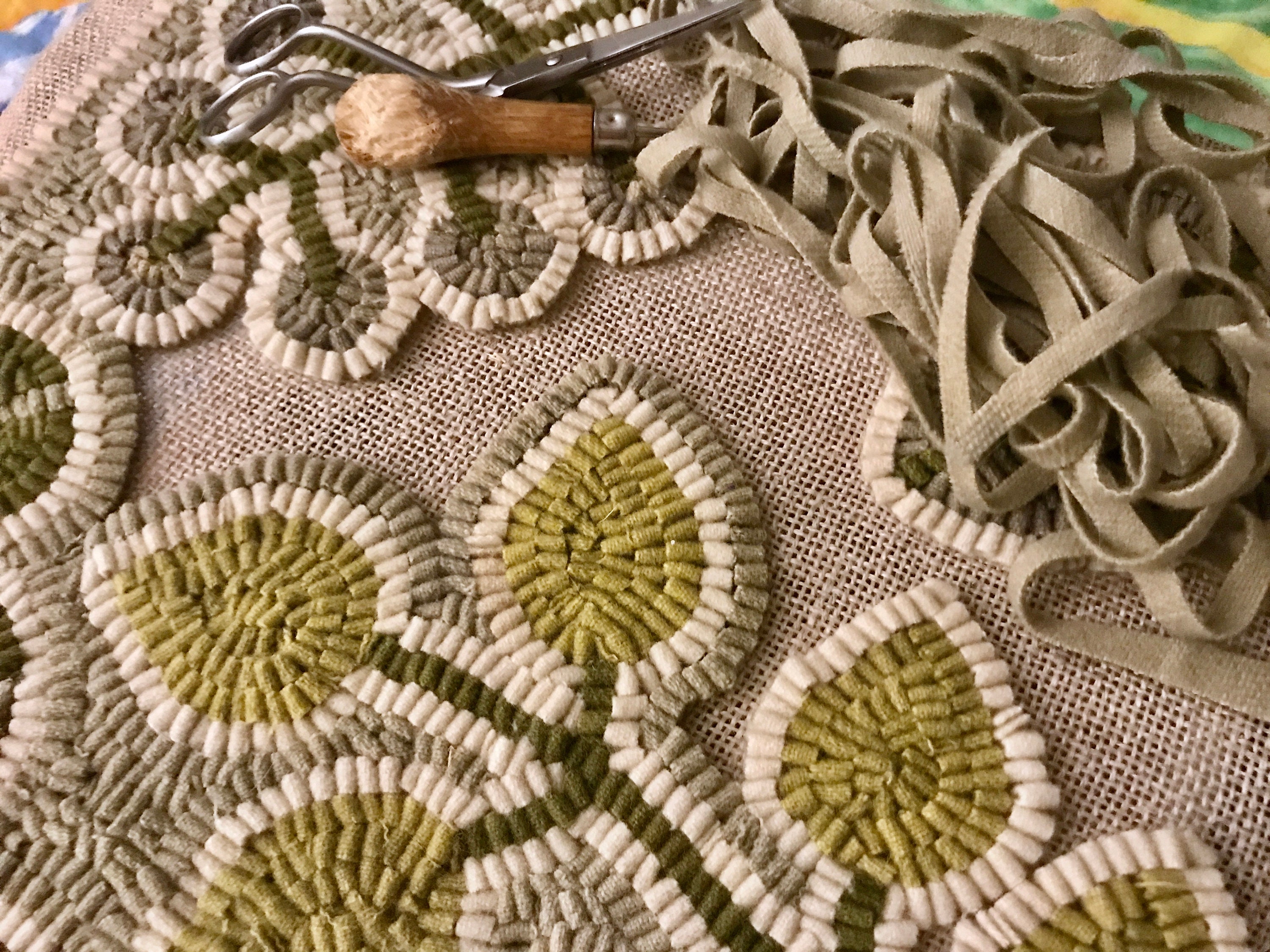 Rug Hooking or Punch Needle Pattern: RUG SAMPLER . Does Not Include ...