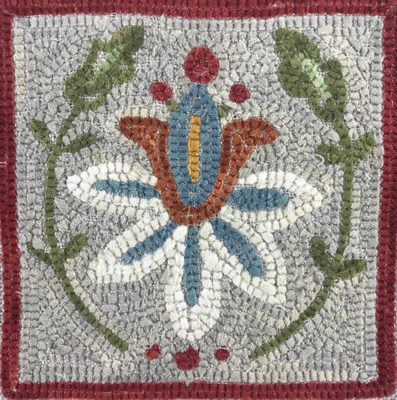 TULIP Rug Pattern for Hooking and Punch Needle. 8 X | Etsy