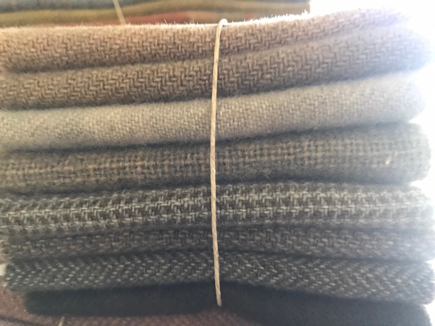 Rug Pattern BASKET WEAVE CROOKED on Primitive Linen 3 Sizes | Etsy