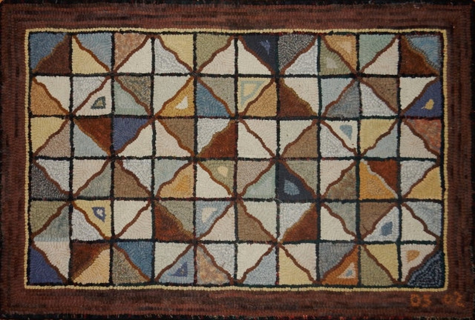 TRIANGLES TRIANGLES TRIANGLES Rug Pattern for Hooking and - Etsy