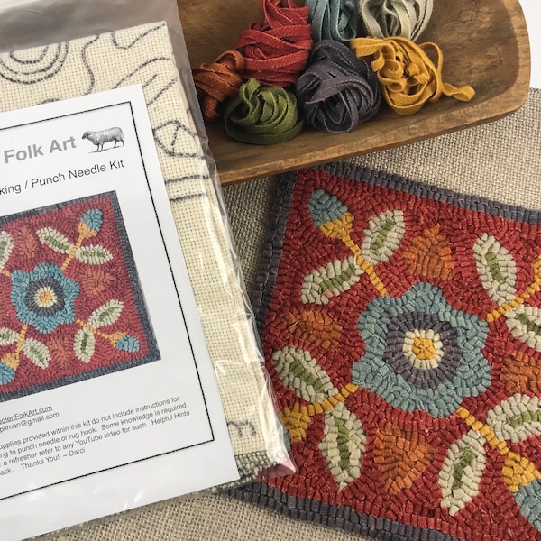 Primitive Rug Hooking Kits - Etsy