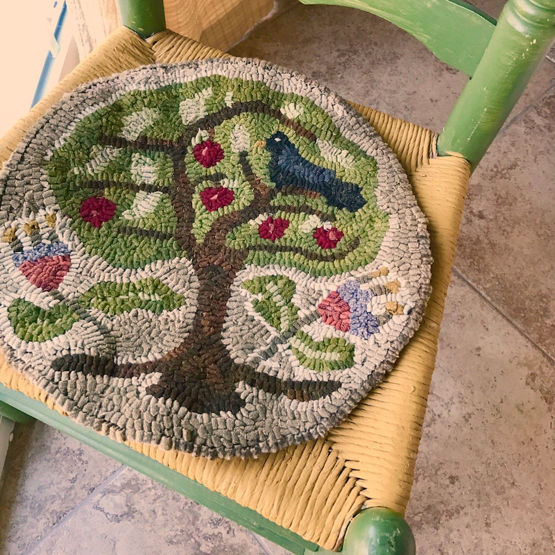 Hooked Chair Pads - Etsy