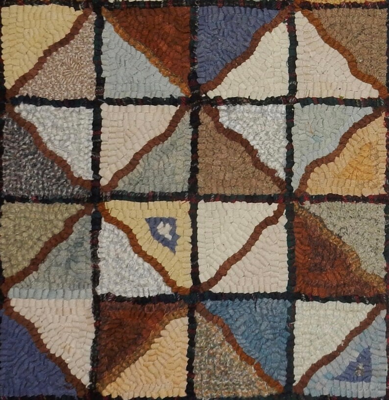 TRIANGLES TRIANGLES TRIANGLES Rug Pattern for Hooking and - Etsy