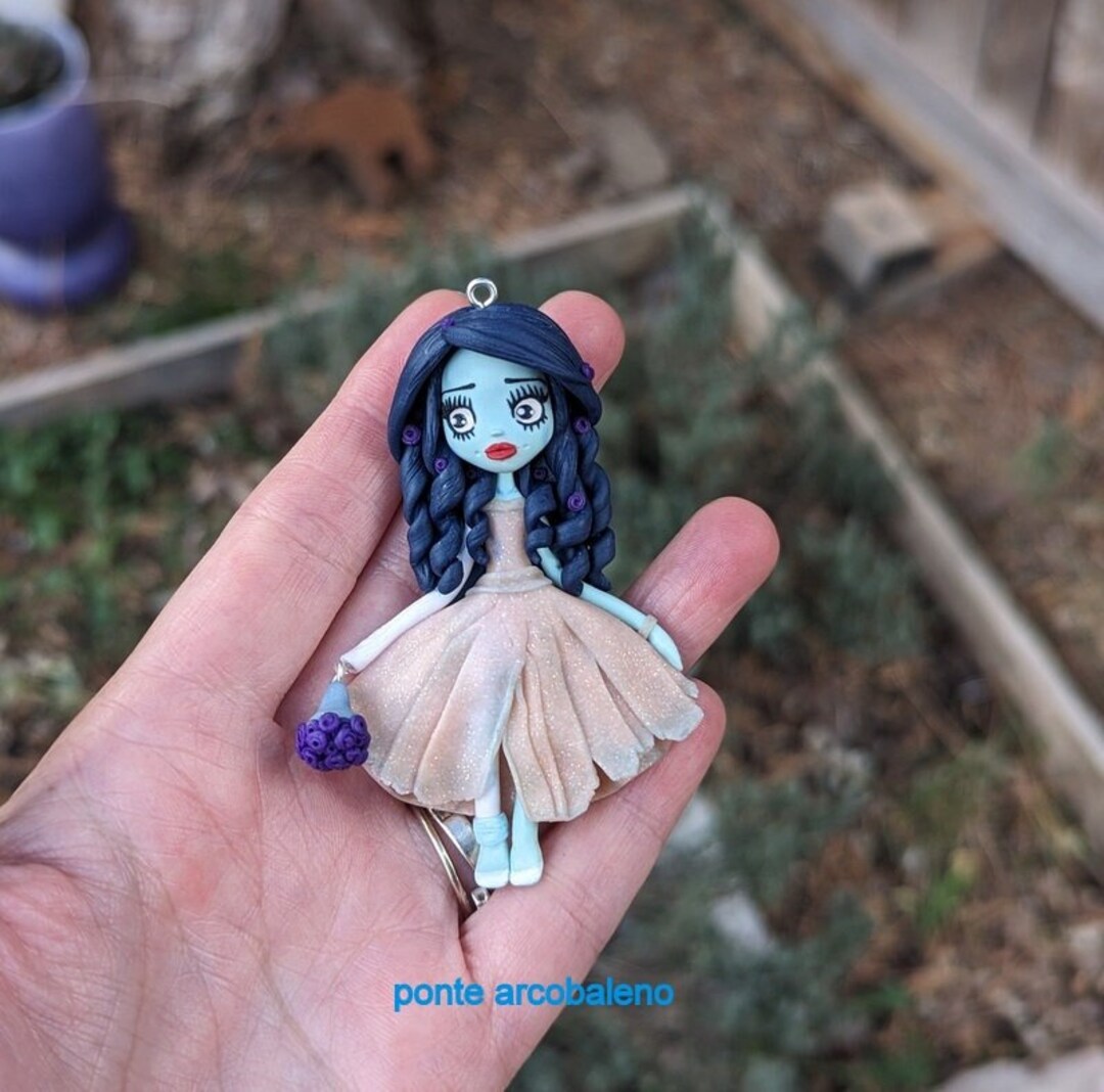 Corpse Bride Doll Clay Necklace - Etsy