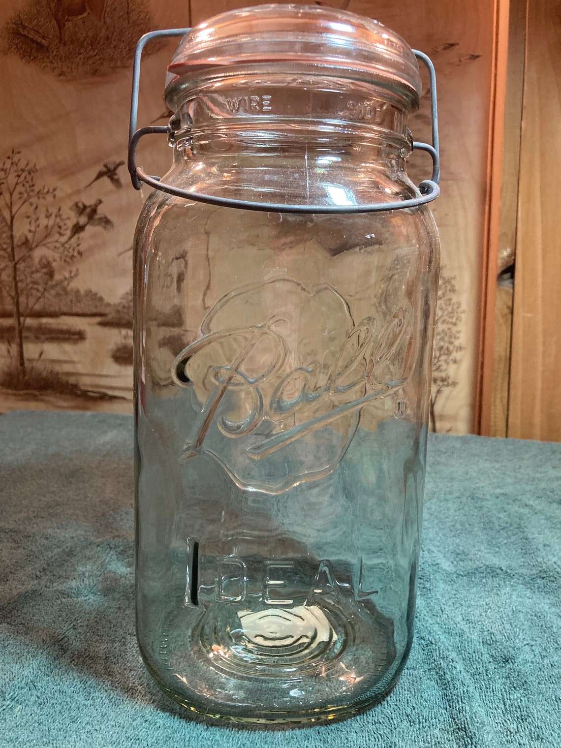 Vintage Ball Ideal Canning Jar With Wire Top - Etsy