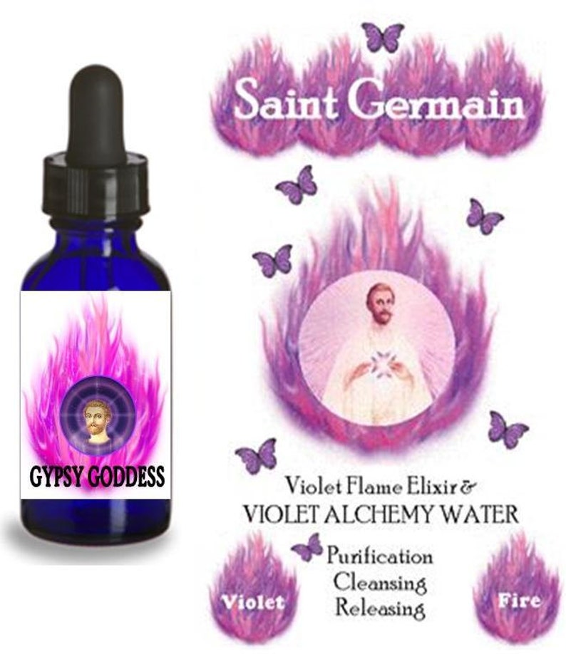 ST. GERMAIN Violet Flame Elixir by Gypsy Goddess - Etsy