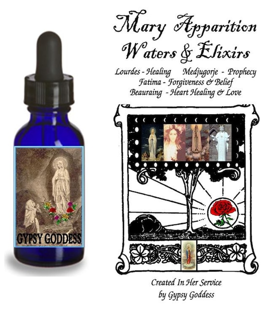 Mary Apparition Elixir LOURDES HEALING by Gypsy Goddess | Etsy