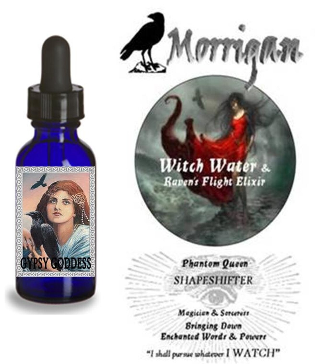 MORRIGAN Raven's Flight Elixir by Gypsy Goddess - Etsy