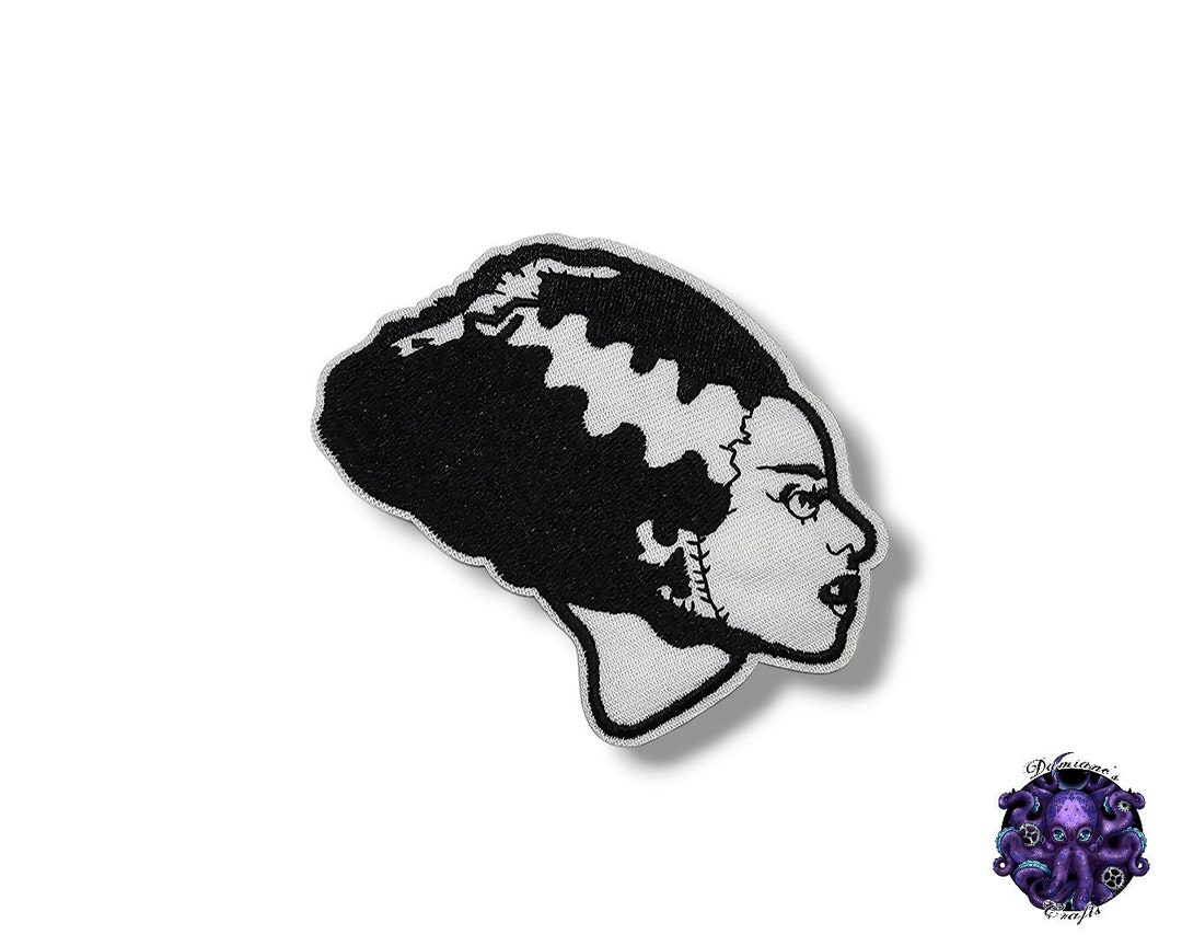 Embroidered Fabric Patch, Bride, Bride, Frankenstein, Classic Horror ...