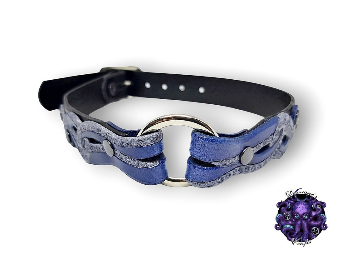 Choker, Real Leather, Small Tentacles, Octopus, Kraken, Thin, Pirate ...