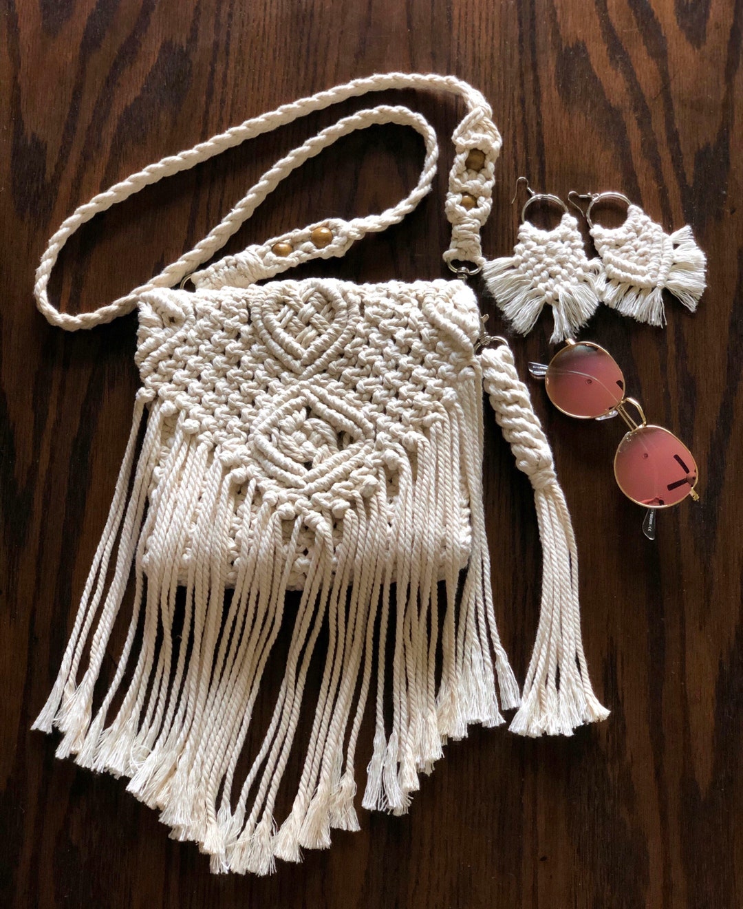 Macrame Summer Sling Bag With Free Matching Earrings - Etsy