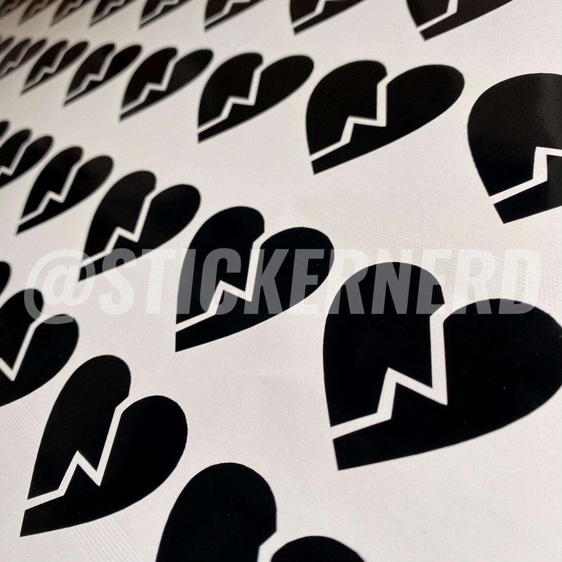 Broken Heart Sticker Pack: 42 Vinyl Decals - JDM KDM Tuner - Etsy