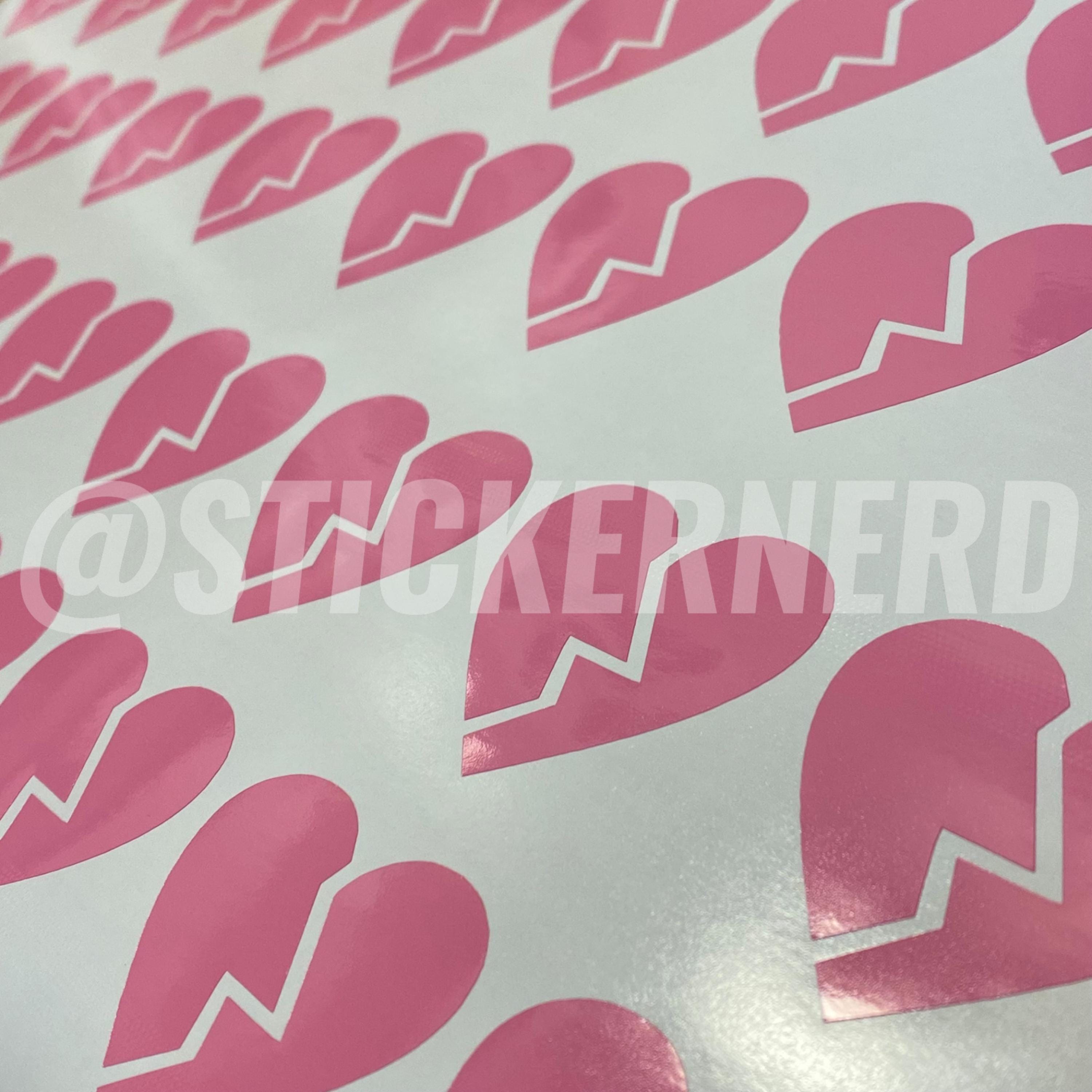 Broken Heart Sticker Pack: 42 Vinyl Decals - JDM KDM Tuner - Etsy