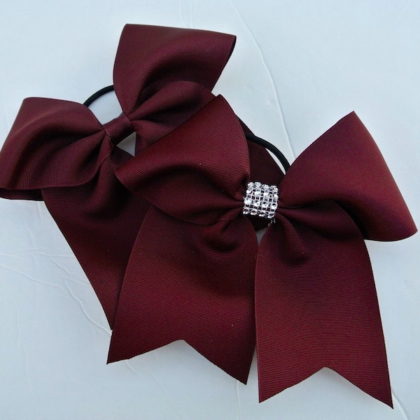 Maroon Hair Bow - Etsy