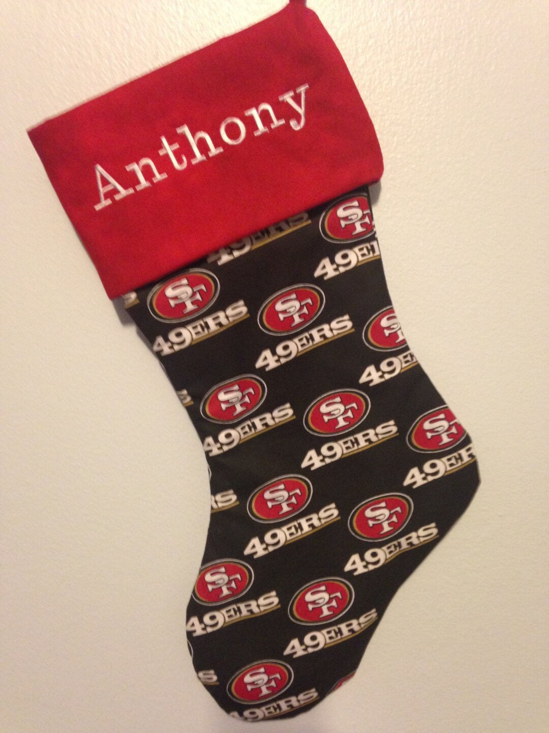 Fan Favorite - Custom San Francisco 49ers Christmas Stocking - Etsy
