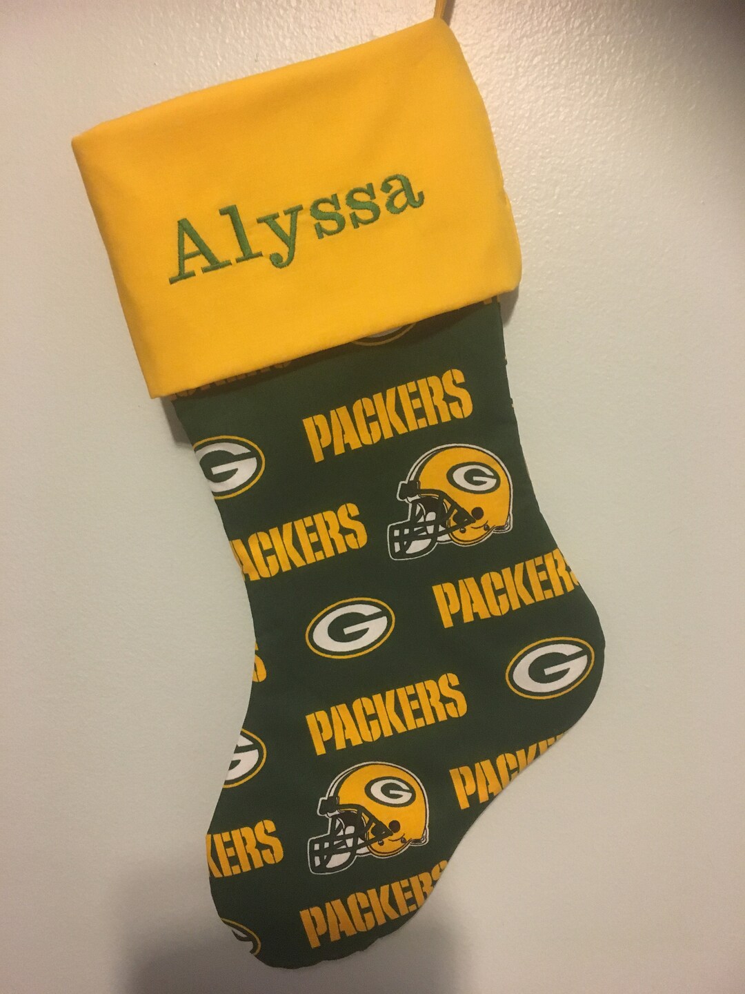 Fan Favorite - Custom Green Bay Packers Christmas Stocking - Etsy