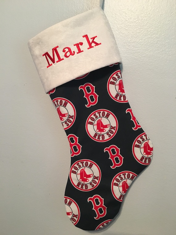 Fan Favorite Custom Boston Red Sox Christmas Stocking | Etsy