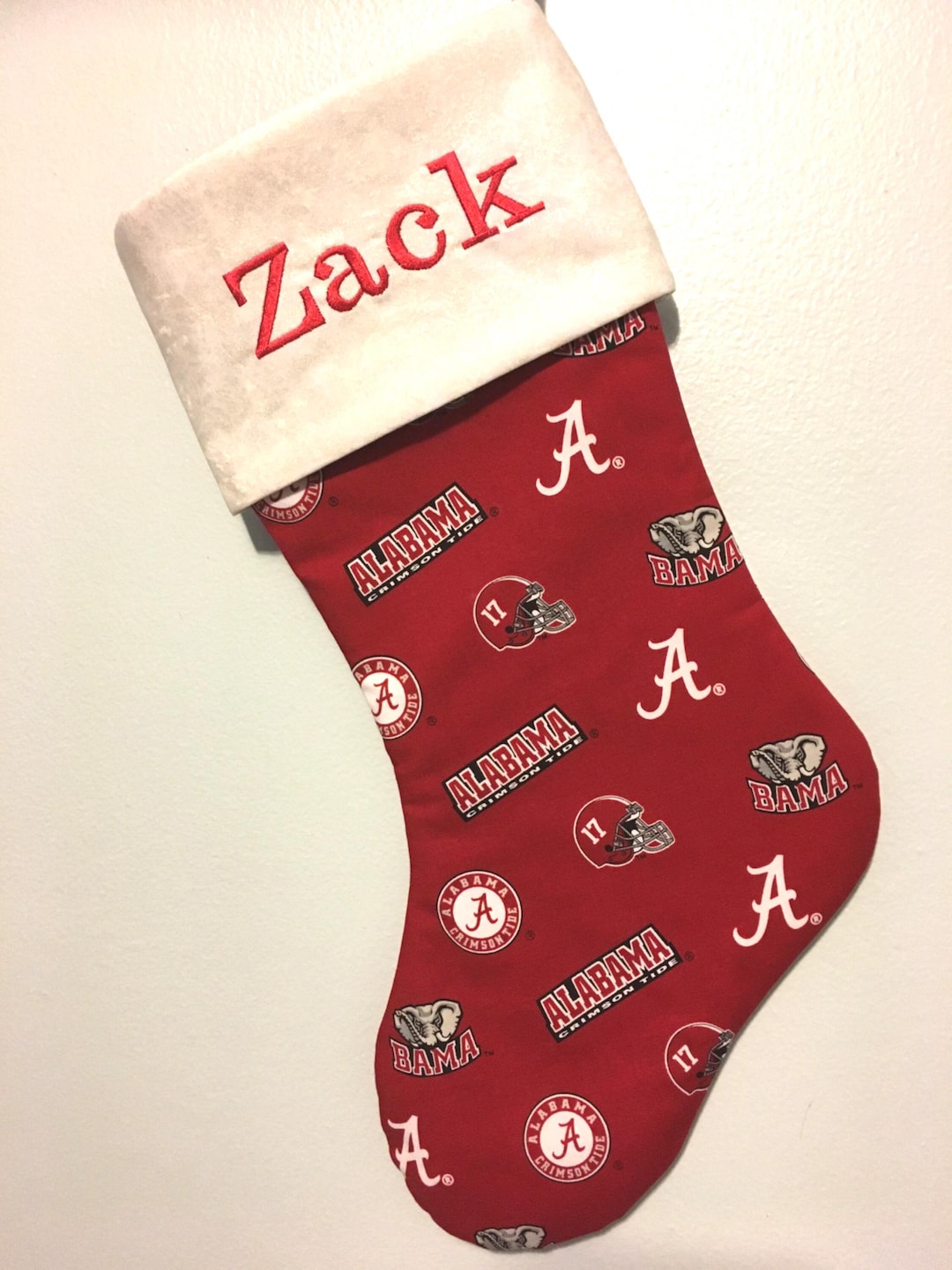 Fan Favorite - Custom Alabama Crimson Tide Christmas Stocking - Etsy