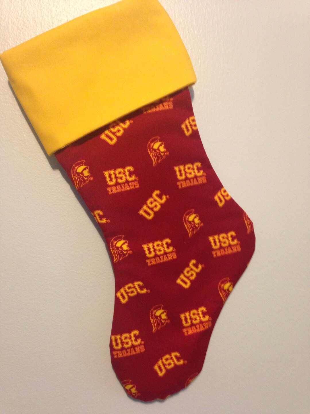 Favorito de los fans Custom USC Trojans Christmas Stocking - Etsy España