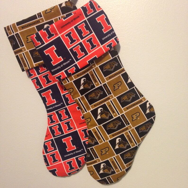 Fan Favorite - Custom House Divided Sports Christmas Stocking - Etsy