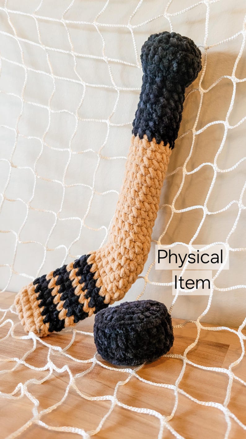 Plush Hockey Stick and Puck - Etsy